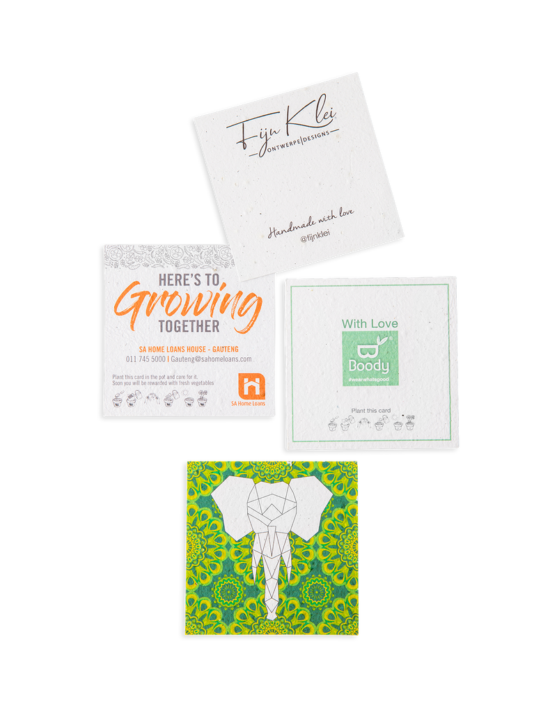Seed paper coasters square – Welcome Assist